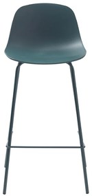 Designová barová židle Jensen petrolejová