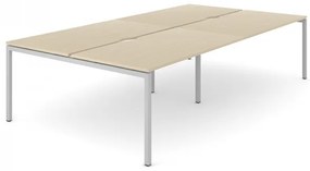 NARBUTAS - Čtyřmístný pracovní stůl NOVA U SLIDE 280x164 cm