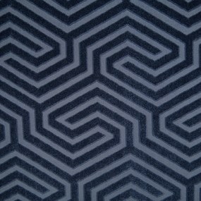 ZÁVĚS NA KROUŽCÍCH PIERRE CARDIN INGA 140X250 CM TMAVĚMODRÁ