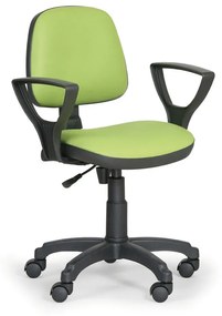 Pracovní židle Milano - s područkami, zelená