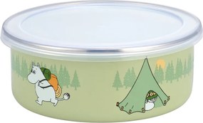 Miska s víkem Moomin Campers 0,8l, smalt / zelená