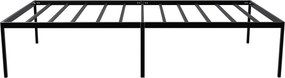 Kovová postel Hamlin 200x90x41 cm – černá