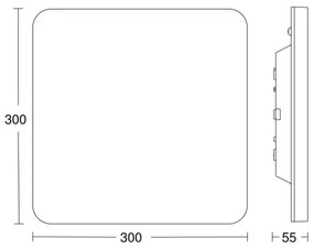 Steinel-LED Stmívatelné svítidlo se senzorem RSPROR20BASICQ 15,3W/230V IP40 4000