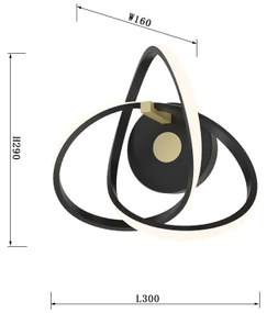 Wofi 4134-104 - LED Nástěnné svítidlo INDIGO LED/14W/230V