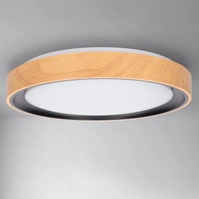 Brilagi - LED Stmív. strop. svítidlo FLOCO LED/48W/230V pr. 40 cm dřevo/černá+DO
