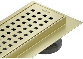 Mexen Flat M08 lineární odtok 70 cm, zlatý kartáčovaný - 1A25070-15