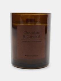 Sinsay - Vonná svíčka s přídavkem sójového vosku Chocolate & Carmel - béžová
