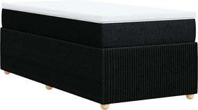 Box spring postel s matrací černá 100 x 200 cm textil 3285548