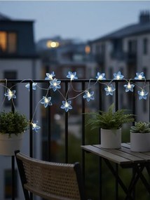 Sinsay - Závěsné solární LED lampičky ve tvaru květin - modrá