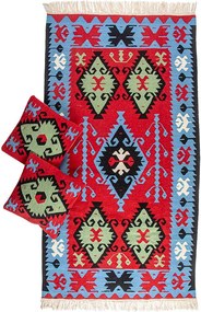 Vlněný Kilim "Kotel"