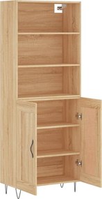Skříň highboard dub sonoma 69,5 x 34 x 180 cm kompozitní dřevo 3189952