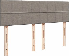 Box spring postel s matrací taupe 160x200 cm textil 3287511