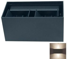 Illumaxx LED Venkovní nástěnné svítidlo LED/12W/230V IP54 černá OS1311