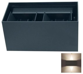 LED Venkovní nástěnné svítidlo LED/12W/230V IP54 černá