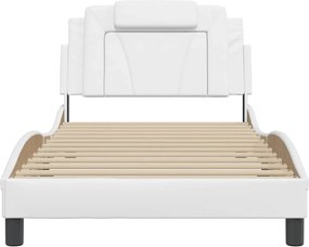 Rám postele Viana bez matrace bílý 100x200 cm umělá kůže 3208076