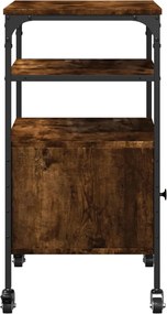 vidaXL Stojan na tiskárnu 3patrový 50 x 40 x 76 cm kompozit [842293] Barva: šedá sonoma