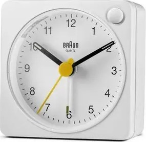 Braun BC02X bílý / Klasický budík / 1x AA baterie