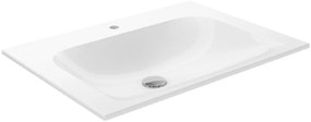 Keuco Plan - Umyvadlo 655x494 mm, skrytý přepad, otvor pro baterii, CleanPlus, bílá 32950316501