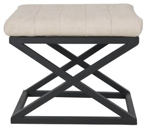 Atelier del Sofa Taburet Capraz - Black, White v2, Černá, Bílá