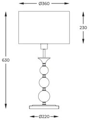 Stolní lampa REA II 1