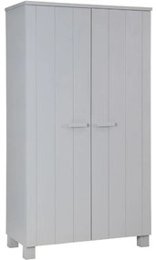 OnaDnes -20% Hoorns Světle šedá dřevěná skříň Koben 202 x 111 cm