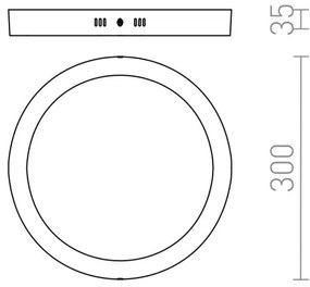 RED - Design Rendl - R12973 - LED Stropní svítidlo SOCORRO LED/24W/230V