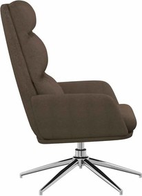 Relaxační křeslo taupe textil 341139