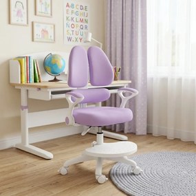 Dětská rostoucí židle Neoseat KIDDY TWO — látka, pratelný potah, fialová