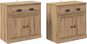 Konzole 2 ks Artisanový dub 70 x 35,5 x 67,5 cm 3402660