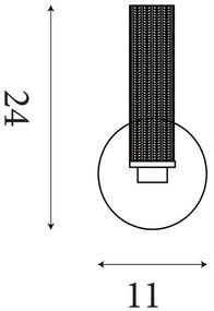 Searchlight 10371SB - LED Stm koupel nástěnné sv ABERDEEN LED/7W/230V IP44 mosaz