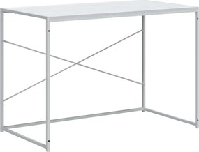 vidaXL Počítačový stůl 110 x 60 x 70 cm dřevotříska [30209] Barva: bílá a dub