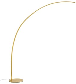 Moderní oblouková lampa mosazná vč. LED s dotykovým stmívačem - Arlow