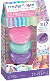 MAKE IT REAL Sada na výrobu náramků Macaron box / 3 pouzdra ve tvaru m