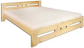 Drewmax Dřevěná postel 140x200 LK117 gray