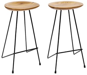 Barové stoličky 2 ks masivní teak 285203