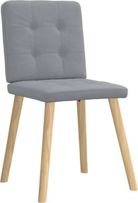 Jídelní židle 4 ks světle šedé textil 3315168