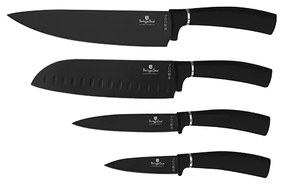 BERLINGERHAUS Sada nožů s nepřilnavým povrchem 4 ks Matte Black Collection BH-2893