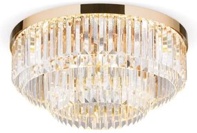 Orion - LED Stm. křišť. svítidlo PRISM LED/80W/230V pr.55 cm 24K zlato