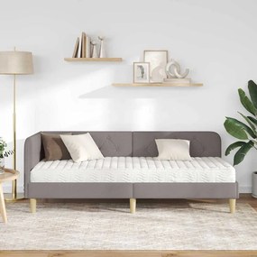 Rohový rám postele Taupe 80 x 200 cm textil 3394106
