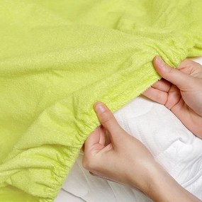 Nepropustné prostěradlo FROTÉ světle zelené