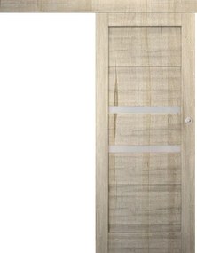posuvné interiérové dveře na stěnu vasco doors EVORA model 3 Průchozí rozměr: 70 x 197 cm, Orientace dveří: Levé dveře, Dekor: Dub Santa
