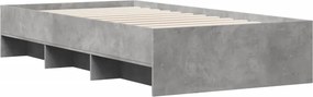 Rám postele betonově šedý 75 x 190 cm kompozitní dřevo 3295712