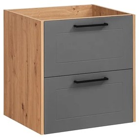 Umyvadlová skříňka Madera 820 2S dub artisan/grafit