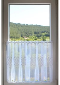 Bílá záclona 150x60 cm Channel – Mendola Fabrics
