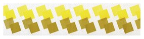 Bordura papírová Kostky žluté - šířka 5cm x délka 5m