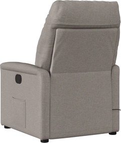 Elektrické polohovací křeslo taupe textil 3303019