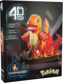 SPIN MASTER 4D Build Stavebnice Pokémon Charmander / 241 dílků / od 12