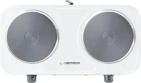 Esperanza EKH010W Cotopaxi bílá / Elektrický vařič / 2 plotny / 2x 100