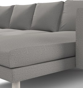 Potah na pohovku IKEA Norsborg 4-místná se šezlongem barva šedá látka pletený vzor