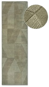 Zelený ručně tkaný vlněný běhoun 80x250 cm Ursule – Villeroy&amp;Boch